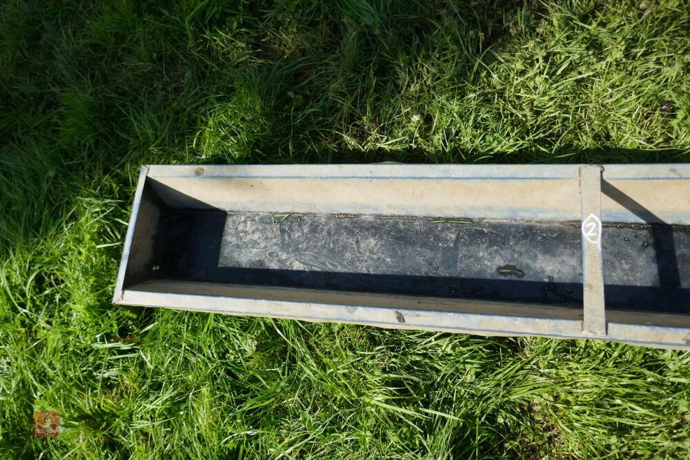GALVANISED 9' GROUND FEED TROUGH