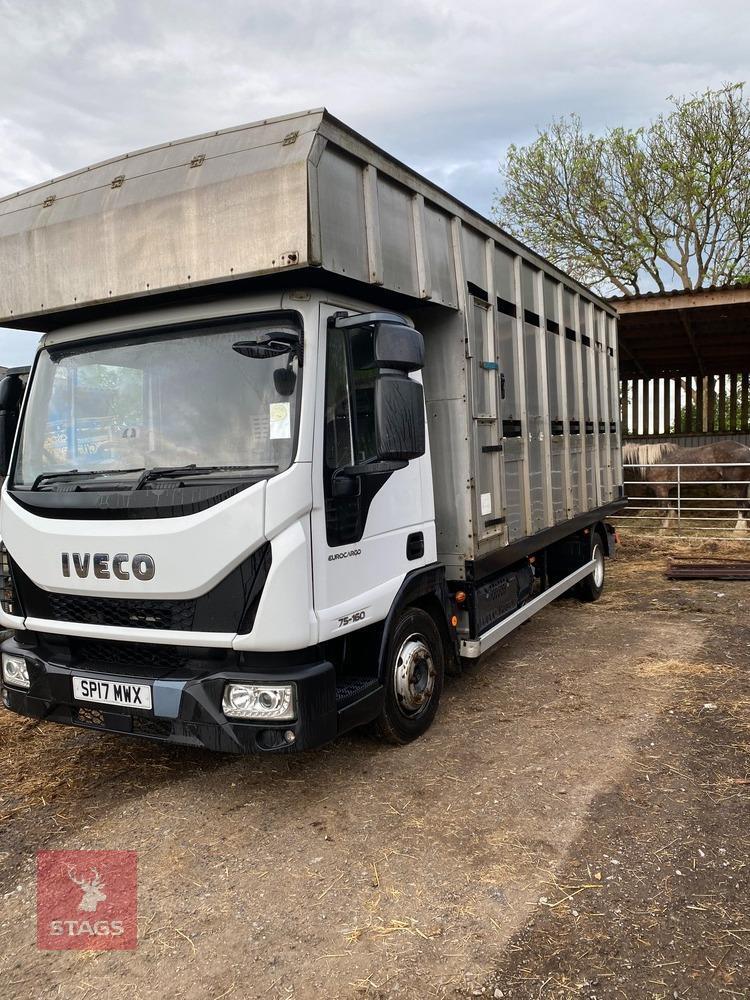 2017 FORD IVECO EUROCARGO CATTLE BOX