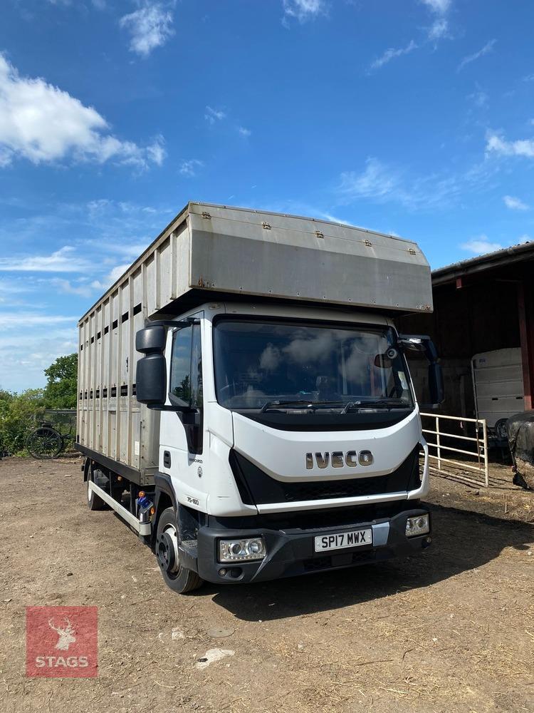 2017 FORD IVECO EUROCARGO CATTLE BOX