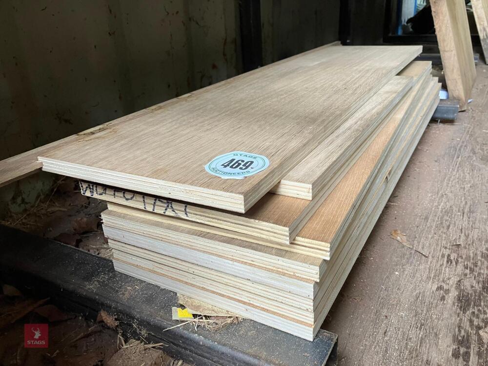9 SHEETS OF PLY BOARD