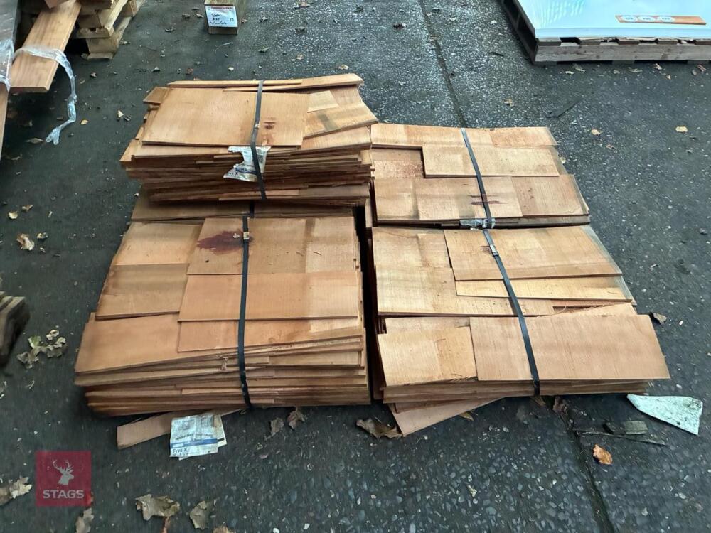 5 PACKS OF WESTERN RED CEDAR SHINGLES