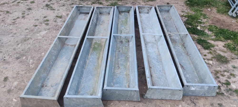 5 x 6' GALV SHEEP TROUGHS